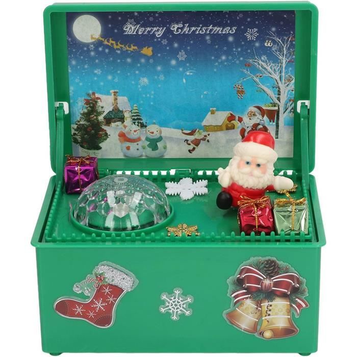 Boîtes À Musique De Noël À Manivelle, Boîte À Musique De Noël En Bois ...