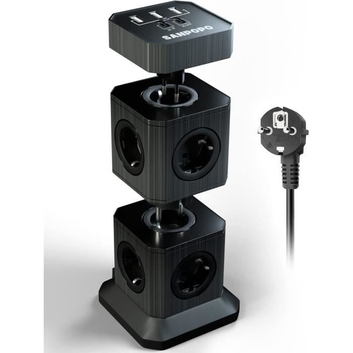 Tour Multiprise Détachable Multiprise Verticale Electriqueavec 10 ...