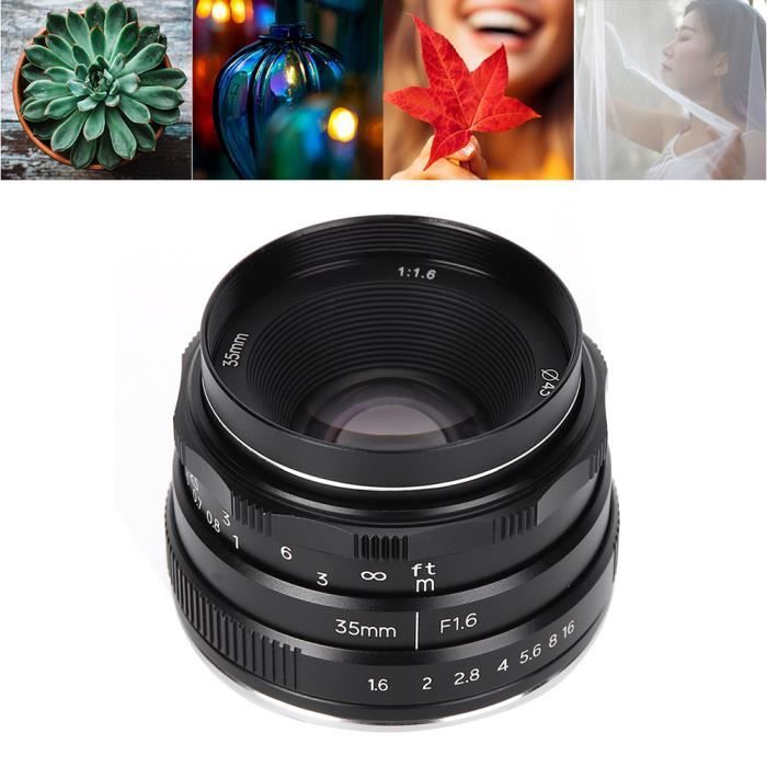Objectif De La Caméra Objectif À Grande Ouverture À Monture 35Mm/1.38In ...