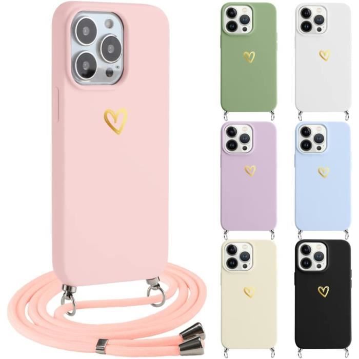 Coque Avec Cordon Pour Apple Iphone 12 Mini 5,4'', coque coque Silicone ...