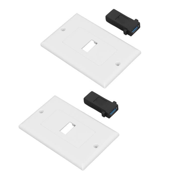 EJ.life Plaque Murale USB 3.0 Double Port de Charge Rapide pour Maison ...