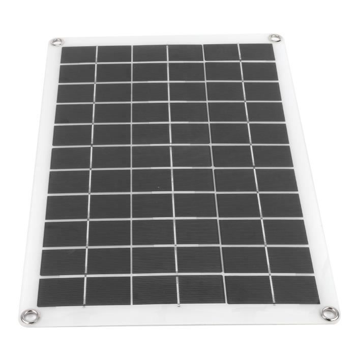 Panneau Solaire 100W Panneau De Cellule Solaire Portable 100W Monocristallin 12/24V Sortie Usb ...