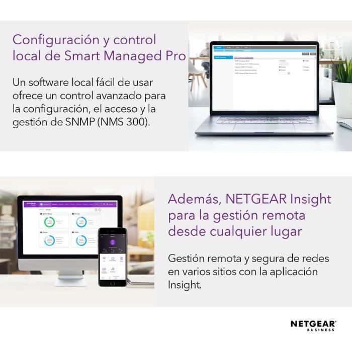 Switch Smart NETGEAR - GS724TPP - 24 ports Gigabit - PoE+ 380W - Web ...