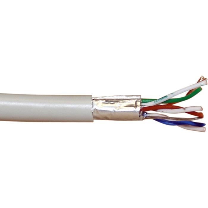Câble patch RJ45 - InLine® - Cat.5e - 100m - F/UTP - AWG26 CCA - PVC ...