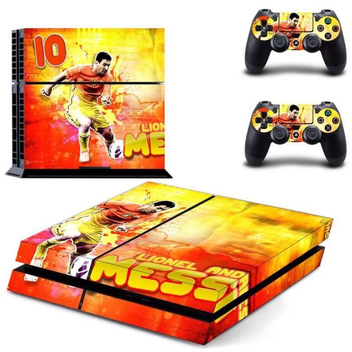 Skin PS4 Sticker de MESSI 01 pour Console et 2 Manette Autocollant de ...