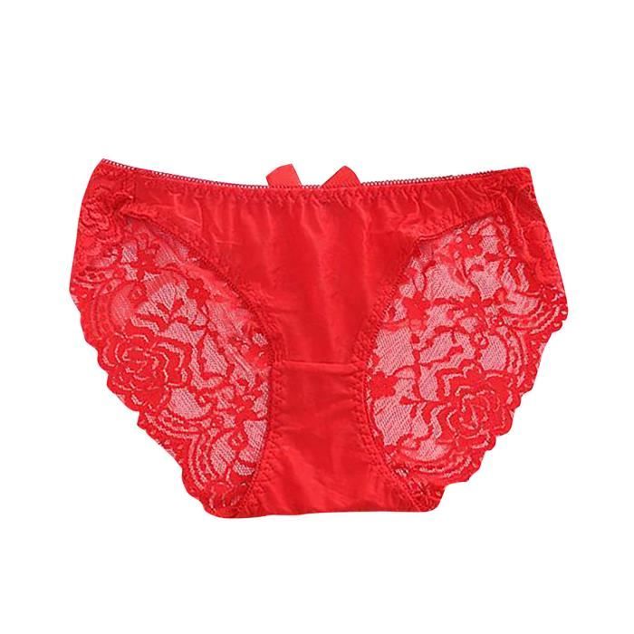 Culotte sexy pour femmes Sexy Transparent Bow V Open Groin Femmes ...