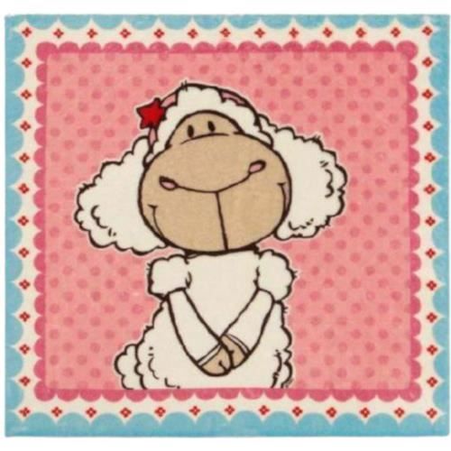 Nici poster Jolly Sue filles 25 x 25 cm peluche/bois rose/bleu ...