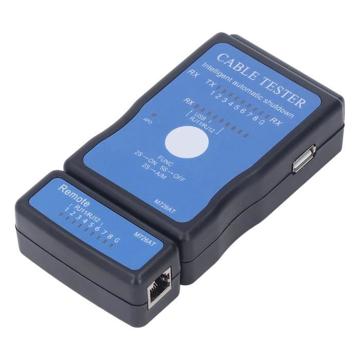 Testeur de câble réseau Test intelligent multifonctionnel Testeur POE ...
