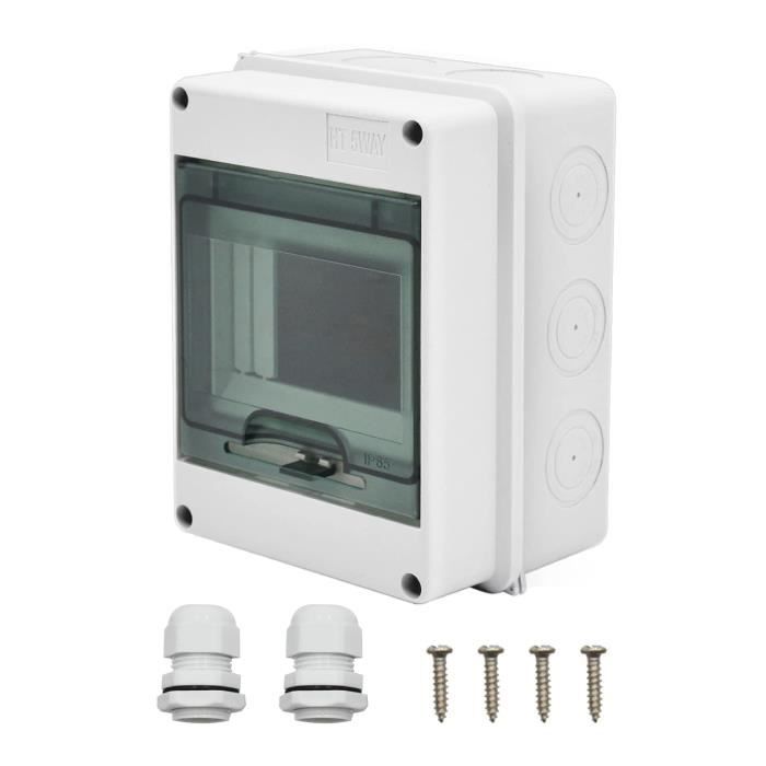 AXOTEN Coffret Electrique Etanche Exterieur IP65,ABS de Surface en Plastique avec Porte ...
