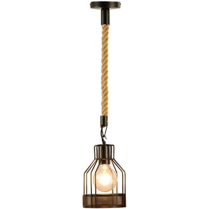 Longue Suspension Rétro En Fer Forgé Lustre En Métal De Style ...