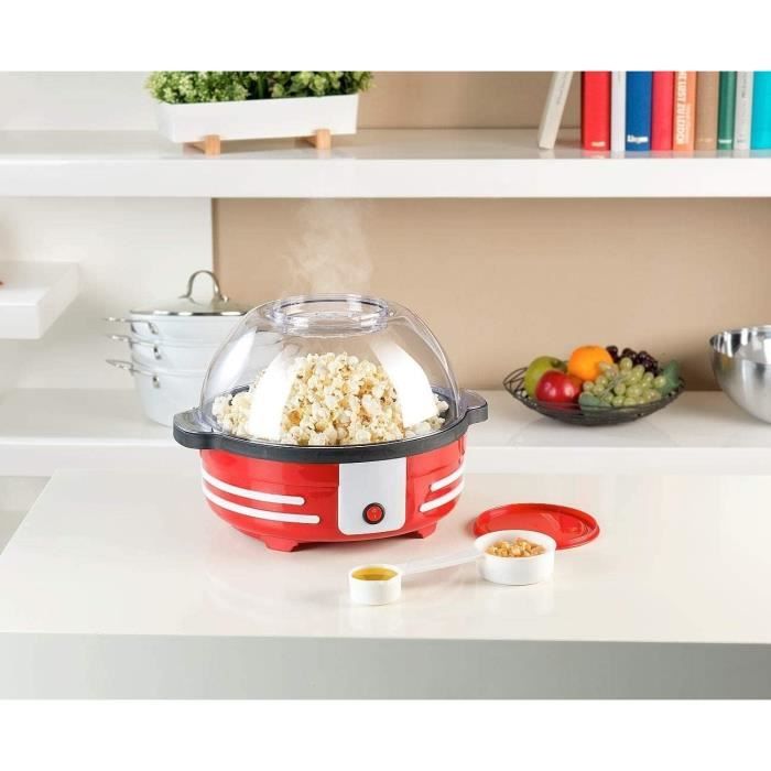 Popcorn Maker Popcorn Pans : Machine À Pop-Corn Rétro Avec Agitateur Et ...