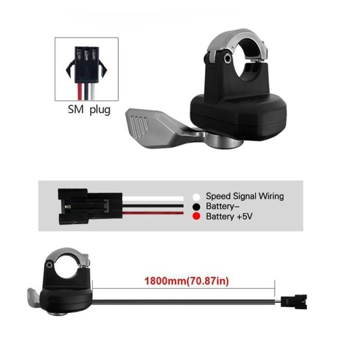 Gâchette d’accélérateur de doigt de scooter HELLOVE - Modèle 108-2 ...