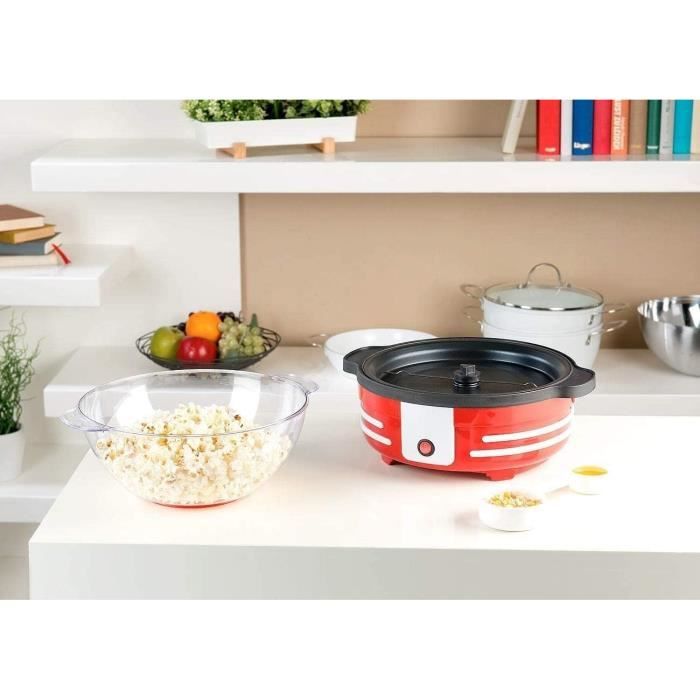 Popcorn Maker Popcorn Pans : Machine À Pop-Corn Rétro Avec Agitateur Et ...