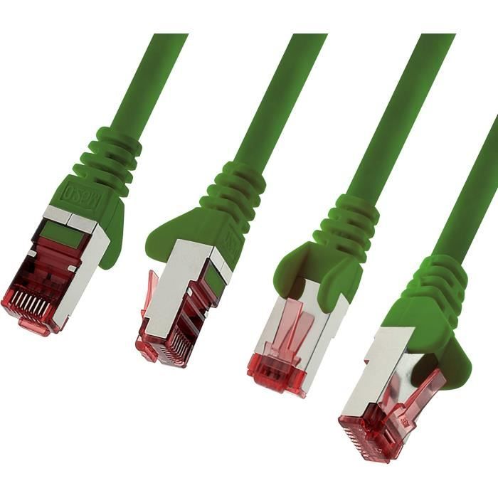 Câble Réseau Cat.6 50M Vert - 1 X Câble Ethernet Câble Réseau Lankabel ...