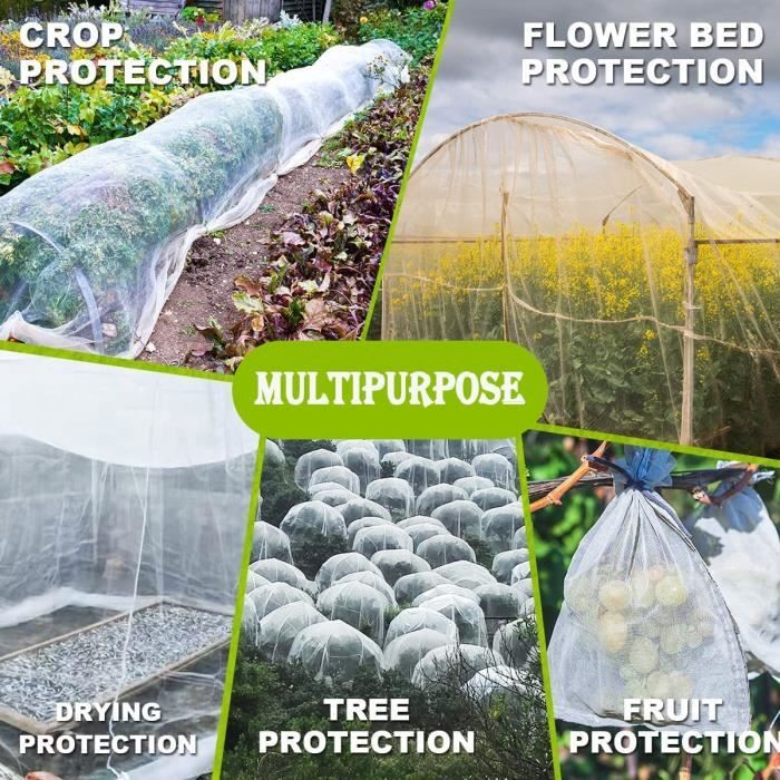 Filet de Jardin,3x6M Filet Anti Insecte Potager,Filet de Protection ...