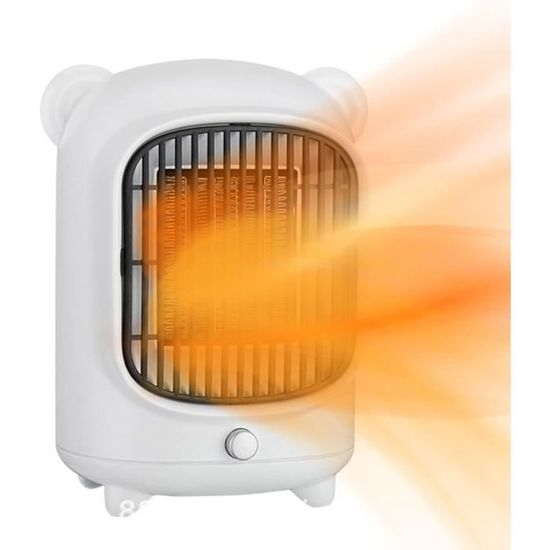 Portable Céramique Petit Radiateur Électrique,Petit Chauffage 500W ...