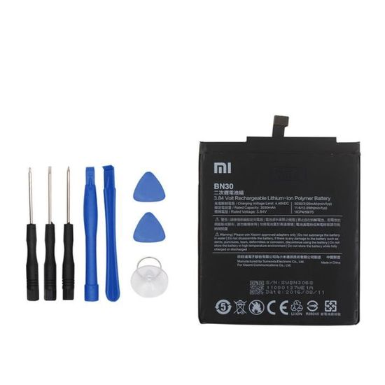 Batterie - XIAOMI - Redmi 4A BN30 - 3030mAh - Lithium Ion - 158g - Cdiscount Téléphonie