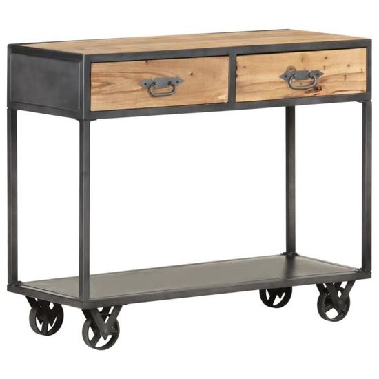 MAG Table console 90x35x74 cm Bois de récupération massif 7686514400531 ...