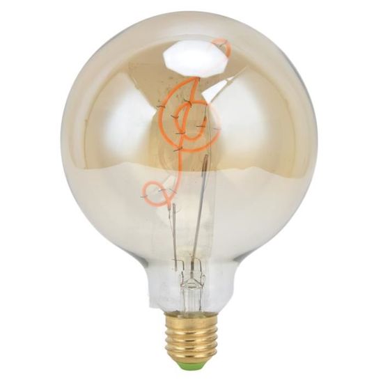 Tbest Ampoule G125 E27/E26 Ampoules LED G125 E27/E26 Dimmable 4W ampoule à filament de note de ...