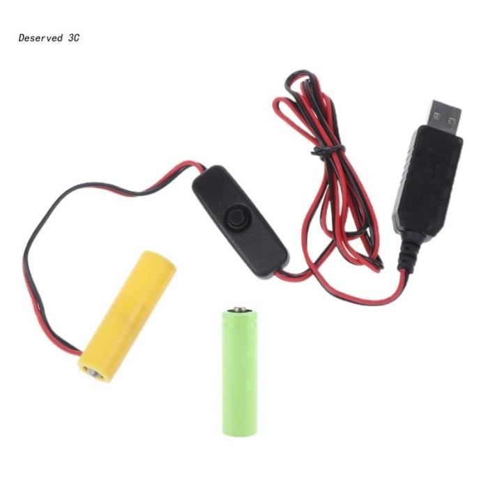 Pile AA 3V--Câble D'alimentation Usb Universel, Aa Lr6 3v, Éliminateur ...