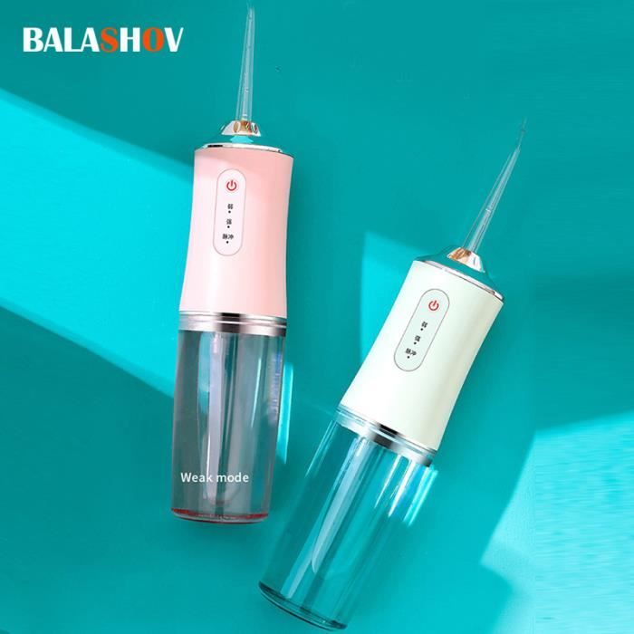 Buse rose - Irrigateur Oral Portable et Rechargeable par USB, Nettoyeur ...