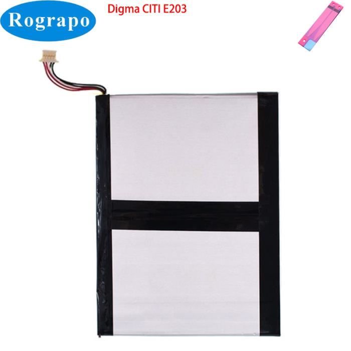 Batterie pour ordinateur portable et tablette, Digma, CITI, E203, Prise 5 fils, 7.6V, 4000mAh ...