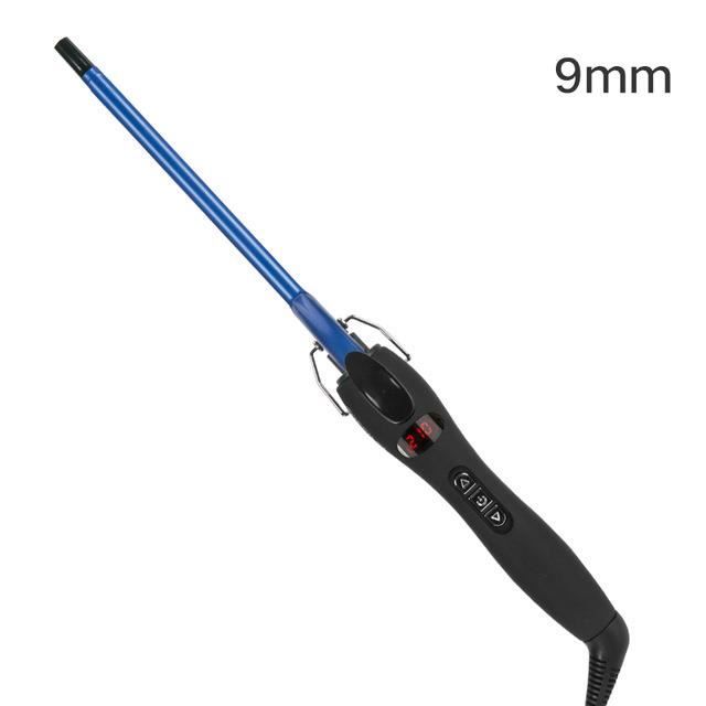 Fer à friser professionnel en céramique, baguette pour boucler et onduler les cheveux, rouleau ...