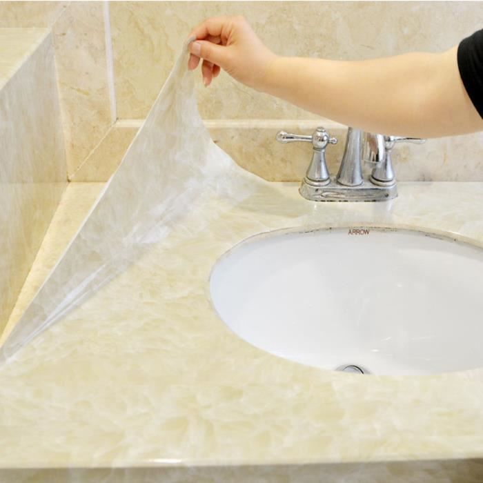 Papier peint à décoller et à coller en marbre auto-adhésif amovible ...