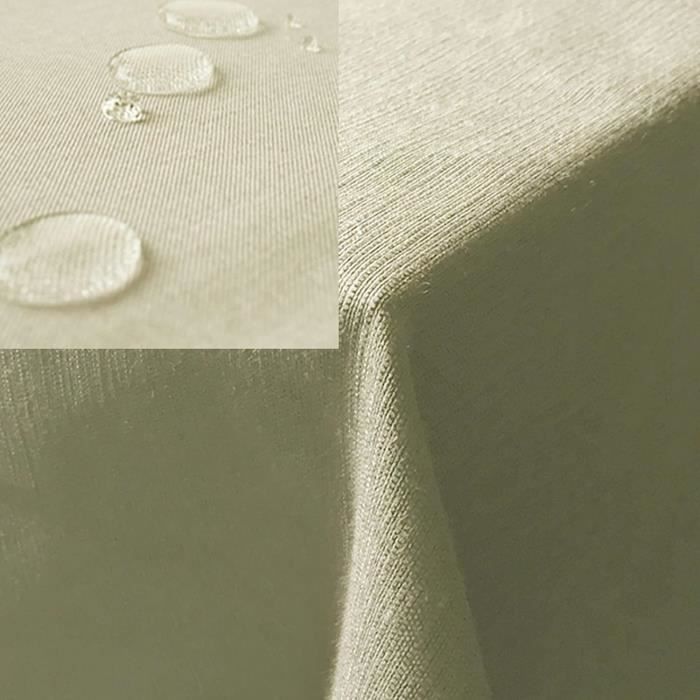 Nappe De Table - Nappe Ovale 160 X 220 Cm En Polyester - Protection ...