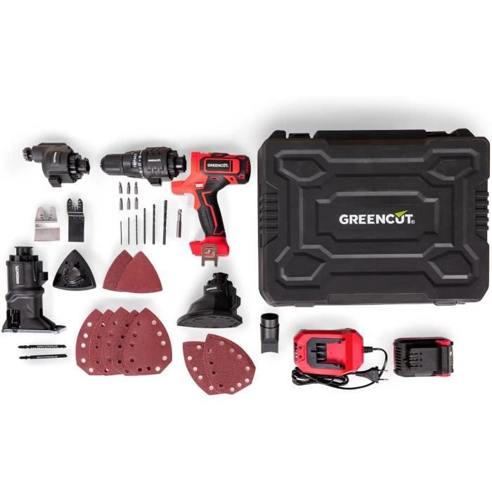 GREENCUT MH202-4 - Outil multifonction sans fil 20V 4-en-1, scie ...