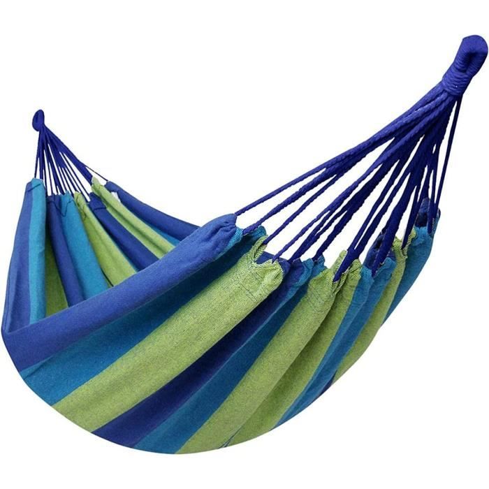 Hamac Portable Pour Extérieur Et Intérieur - Double Personne - Bleu ...