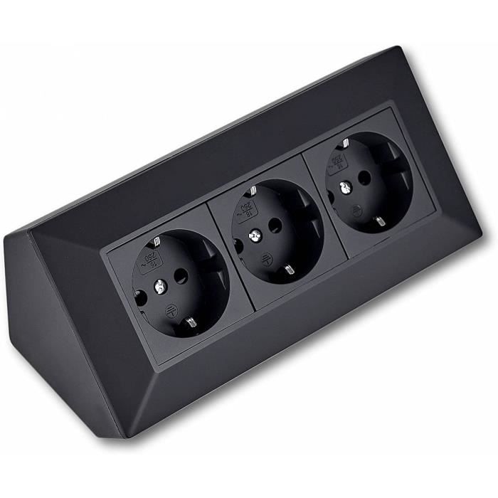 Multiprise De Meuble Noire Idéale Pour La Cuisine Et Le Bureau ...
