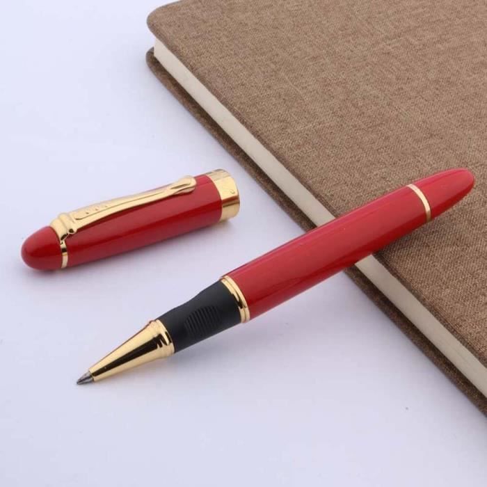 Stylo,Jinhao – stylo à bille 450 MM,en métal,couleur or blanc avec noir ...