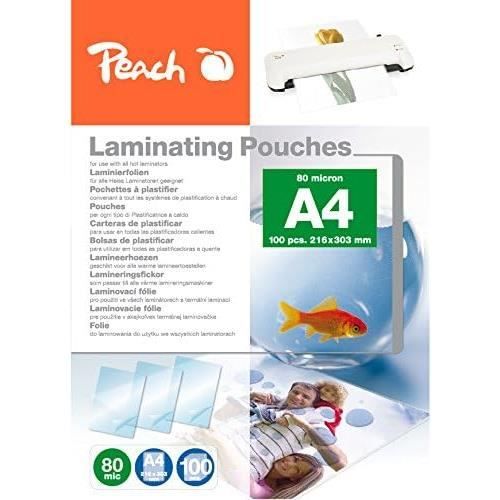 Plastifier, format A4, 80 microns, lot de 5 x 100 – Jumbo Pack pour ...