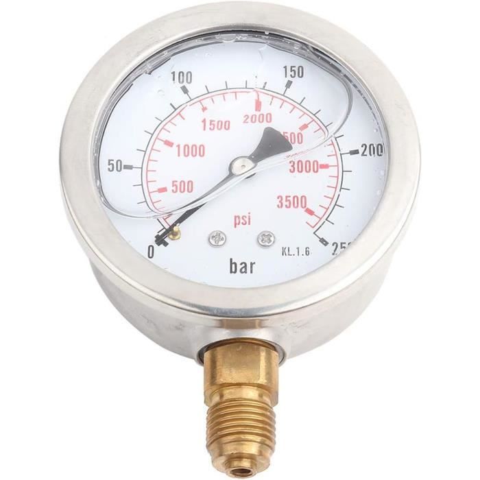 Manometre Hydraulique,G1-4 Manometre Pression Eau,Manometre Piscine ...