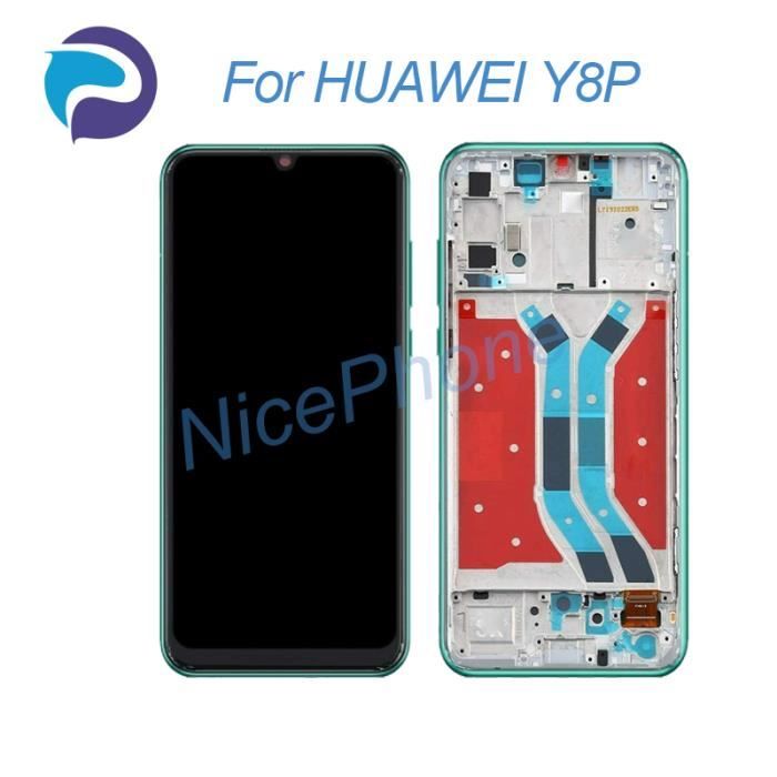 ECRAN DE TELEPHONE,Green Screen Frame Écran tactile LCD pour HUAWEI Y8P 2400*1080 AQM-LX1 Y8P Y8 ...