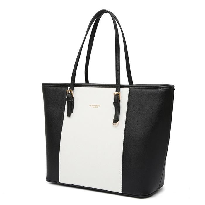 Sac a Main Femme,Grande Capacité Sac a Main Élégant Épaule en PU Cuir ...