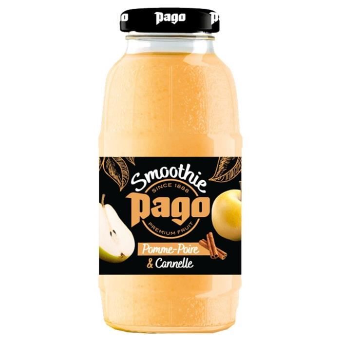 Pago Smoothie Pomme Poire Cannelle 20cl (pack de 12) - Cdiscount Au ...