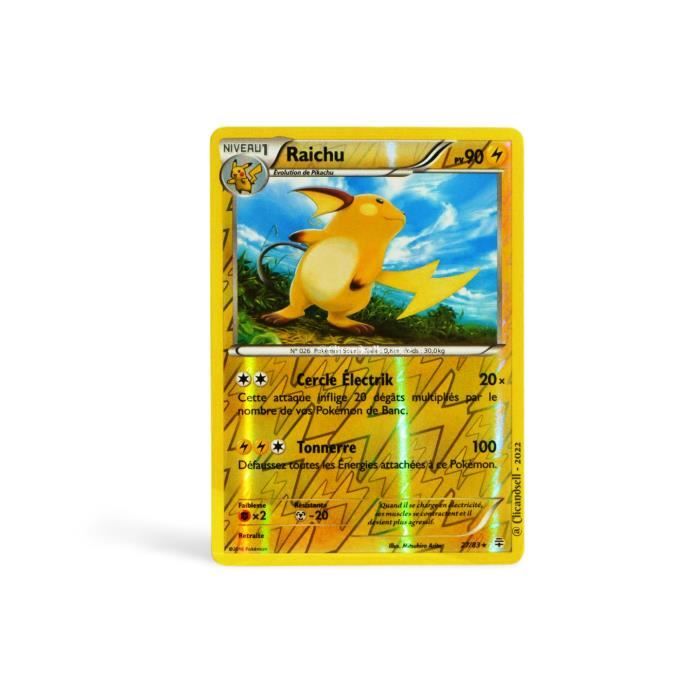 Carte Pokémon Raichu - Reverse 27-83 XY - Générations NEUF FR ...