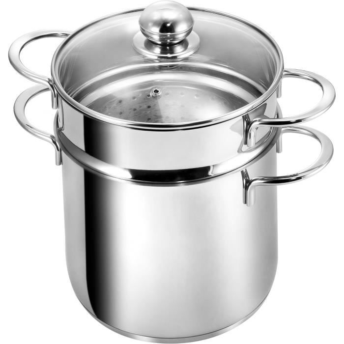 Marmite De Cuisson À Induction Macaroni, Ø 20 Cm, En Acier Inoxydable ...