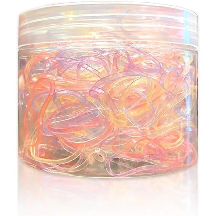500 Pièces Mini Élastiques Elastique Transparent Petit Elastique ...