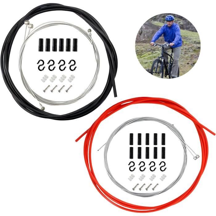 Lot De 2 Câbles De Frein Universels Pour Vélo Avec Collecteur De Frein ...