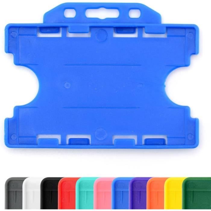 CKB LTD® Lot de 10 porte-badges double face rigides et ouverts en ...