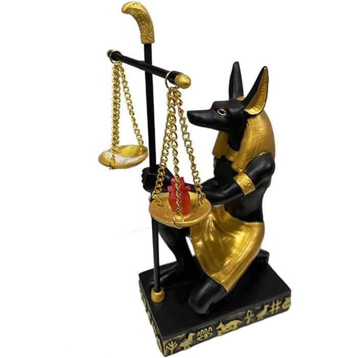 ZCQBCY Statue Antique égyptienne Figurine Sculpture en Noir et Or ...