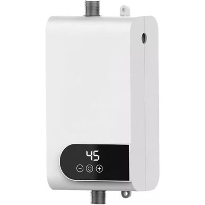 Chauffe-Eau Électrique Sans Réservoir, Mini Chauffe-Eau Instantané Avec Écran Lcd,Chauffe Eau ...