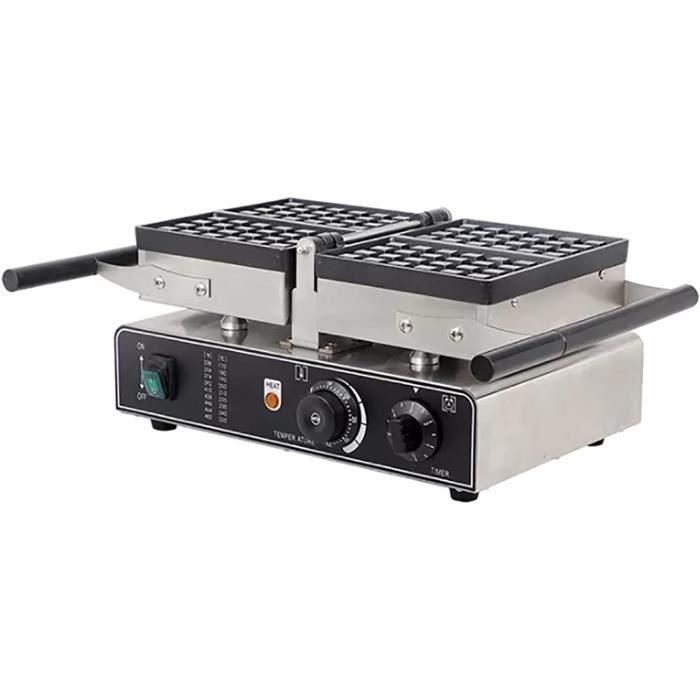 Gaufrier Commercial, Machine À Gaufres Électrique Antiadhésive 2Pcs ...