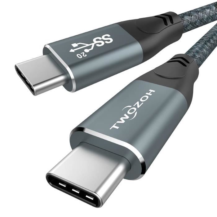 Câble 4K Usb C 100W 2M (All-In-One), Usb 3.2 Gen 2X2 20Gbps Transfert ...