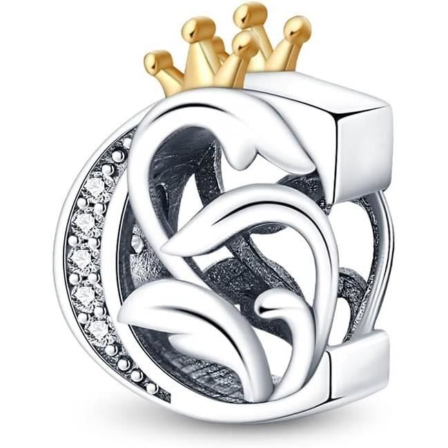 Charme Pearl En Forme De Lettre De A À Z Pour Bracelet, En Argent ...