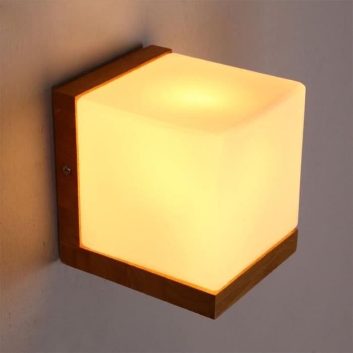 Moderne Simple Lampe De Mur En Verre Blanc De Style Japonais Créative ...