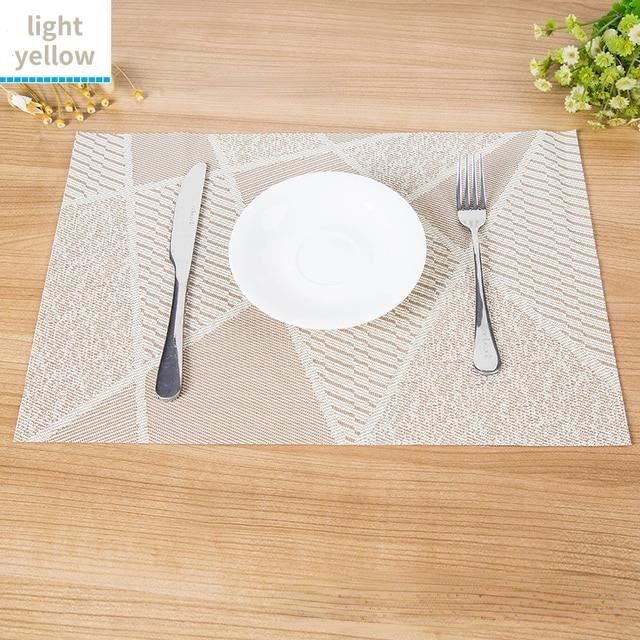 DESSOUS DE VERRE - DESSOUS DE BOUTEILLE,Light yellow-4 PCS-30x45cm--Set ...